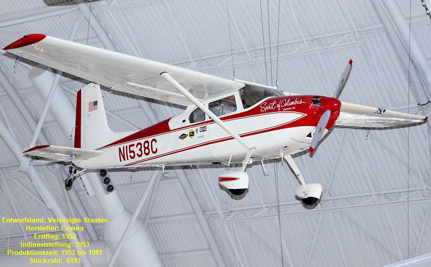 Cessna C-180 Spirit of Columbus: Geraldine Mock flog mit diesem ...