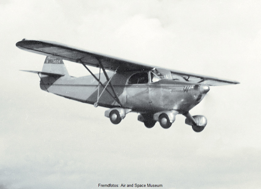 Fulton Airphibian FA-3-101: amerikanisches "Auto-Flugzeug" mit 4 Rädern ...