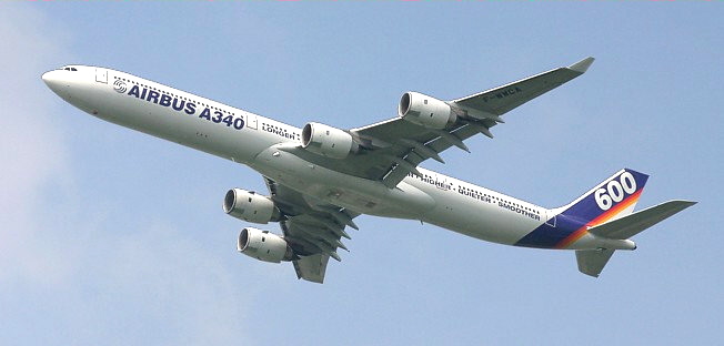 Airbus A340-600 - Flugansicht