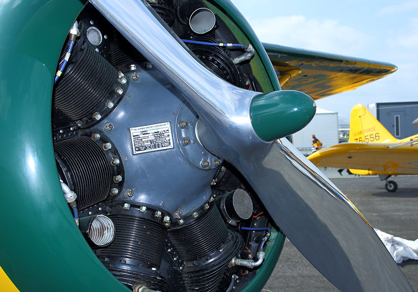 Fairchild F24 - Flugzeug von 1946 mit 7-Zylinder Sternmotor