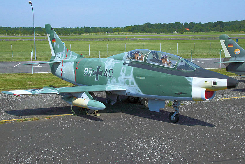 Fiat G-91 T3 “Gina”: doppelsitziger Strahltrainer, Erstflug 31.05.1960