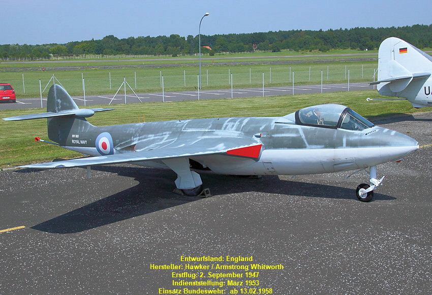 Hawker "Sea Hawk" Mk.4 (Amstrong Whitworth): Seeaufklärer von 1947 als ...