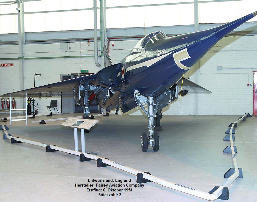 Fairey FD2 (Fairey Delta 2) - Deltaflügelflugzeug zur Erforschung des ...