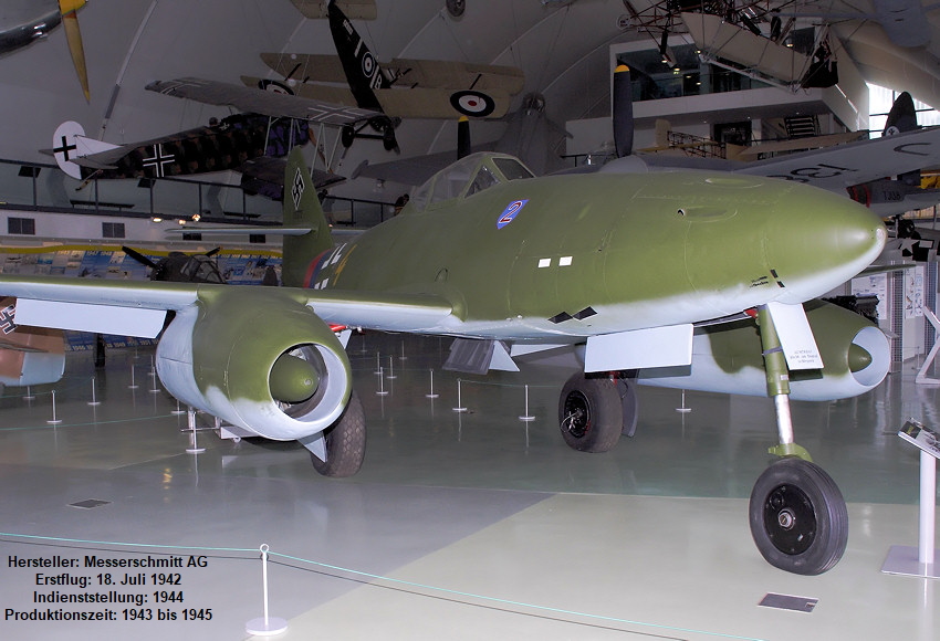 Messerschmitt Me 262 Schwalbe: Erster in Serienfertigung hergestellter ...