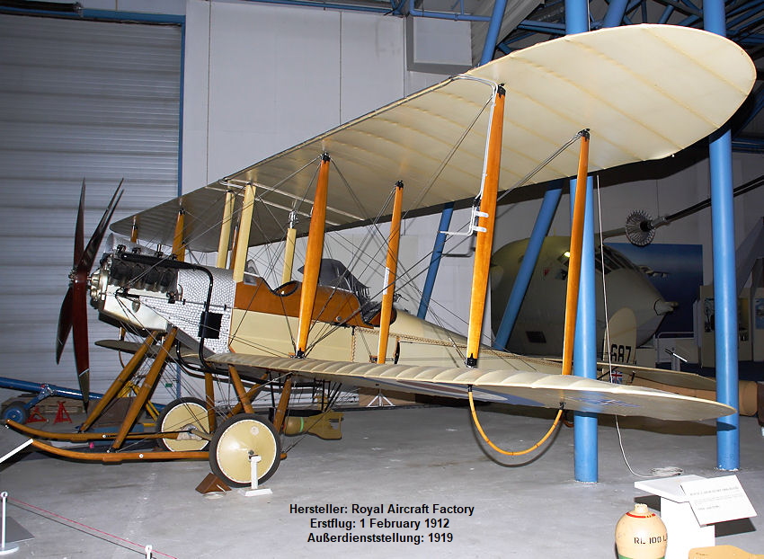 Royal Aircraft Factory BE2b - War das erste britische Kampfflugzeug