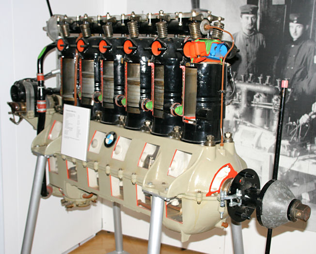 Flugmotor BMW III - 6-Zylinder-Reihenmotor von 1917