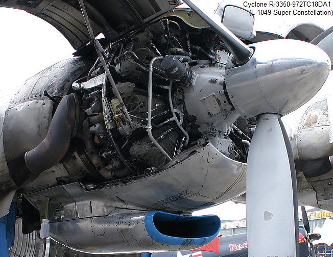 Wright Cyclone R-3350 - Doppelsternmotor m. Doppel-Turbo-Aufladung