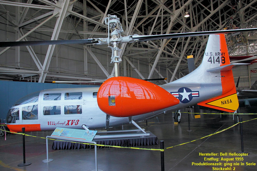 Bell Helicopter Textron XV-3: Das erste Kipprotor-Flugzeug der Welt ...